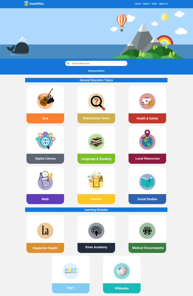 Library Collections – ASU SolarSPELL Initiative